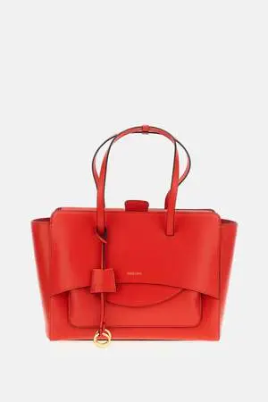 HIDESINS Large Flap Shoulder Bag - Red