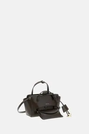 HIDESINS Leather Crossbody Bag With Integrated Handle Pocket