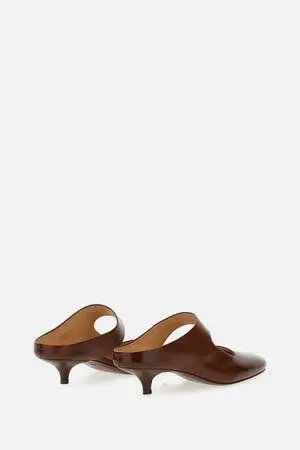 Marsèll Flat-bottomed Leather Mule - Brown