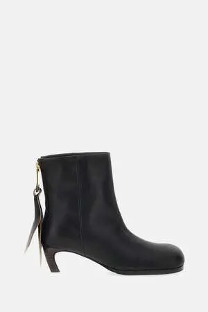 Sacai Leather Ankle Boot - Black