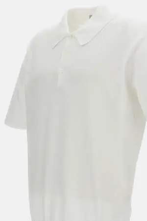 John Smedley Polo Maniche Corte - White