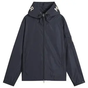Moncler Sassiere Lightweight Logo Hooded Jacket - Navy