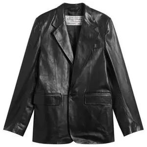 Acne Studios Leather Blazer - Black