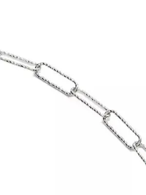 Monica Vinader Capture Alta Textured Chain Necklace - Silver