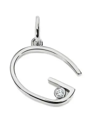 Monica Vinader Initial G Solitaire-diamond Pendant