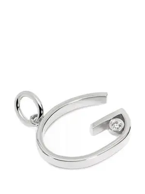 Monica Vinader Initial G Solitaire-diamond Pendant