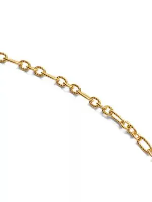 Monica Vinader Textured-chain Necklace - Gold