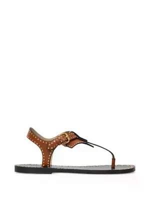 Isabel Marant Étoile Buckle Studded Sandals - Brown