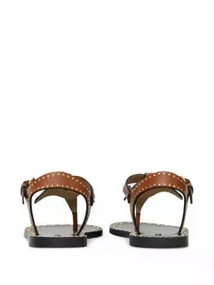 Isabel Marant Étoile Buckle Studded Sandals - Brown