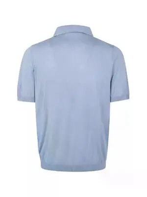 LARDINI Short-sleeve Polo Shirt - Blue