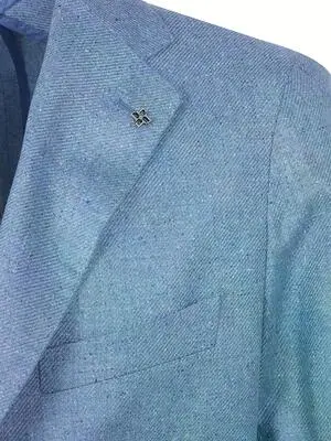 Tagliatore Silk Button Blazer
