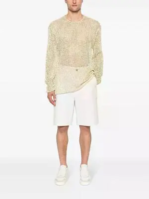 JIL SANDER Open-knit Appliqué-logo Jumper