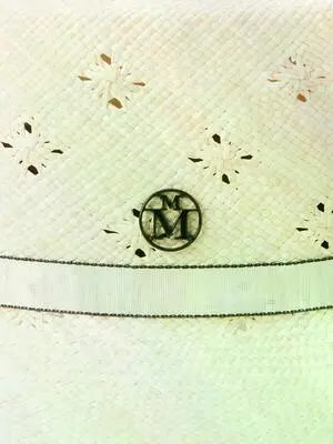 MAISON MICHEL Ludi Perforated Straw Hat