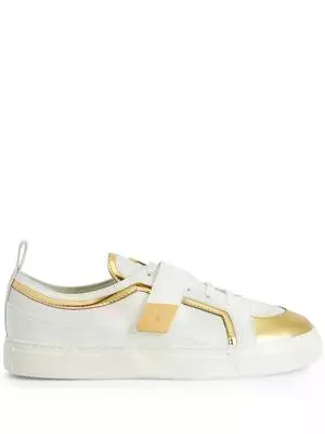 GIUSEPPE ZANOTTI Zenas Panelled Leather Trainers
