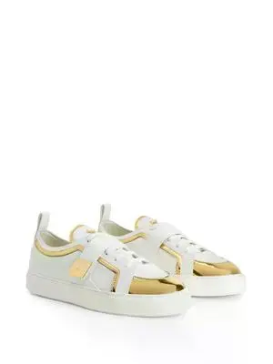 GIUSEPPE ZANOTTI Zenas Panelled Leather Trainers