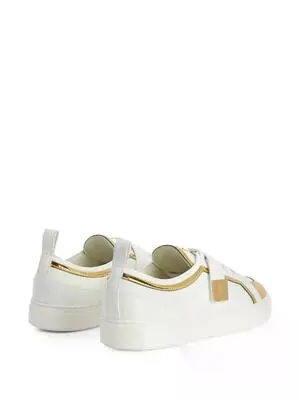 GIUSEPPE ZANOTTI Zenas Panelled Leather Trainers