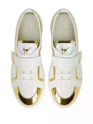 GIUSEPPE ZANOTTI Zenas Panelled Leather Trainers
