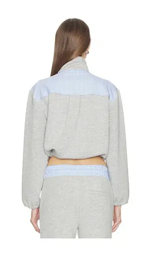 Veronica Beard Stellant Zip-up Fleece Jacket With Drawstring Waist