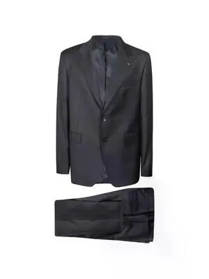 Tagliatore Two-peice Virgin Wool Suit - Blue