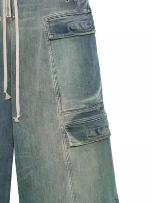 Rick Owens Elasticated-waist Wide Leg Jeans