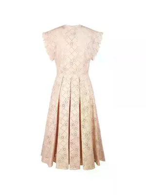 Alberta Ferretti Broderie Anglaise Dress