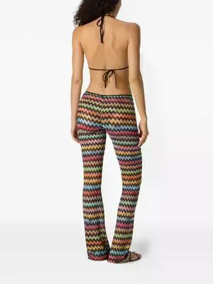 Missoni Zigzag Pattern Flared Trousers - Yellow