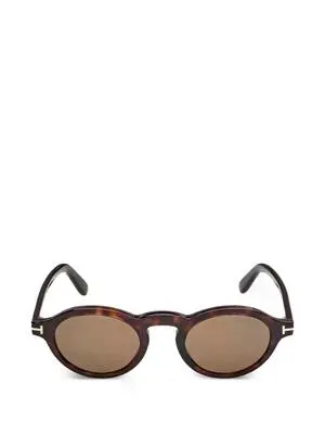 TOM FORD Round Frame Sunglasses - Brown