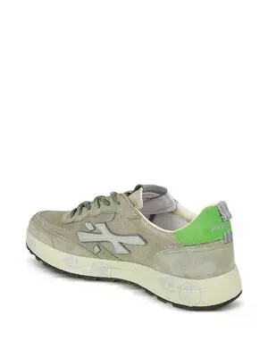 Premiata Logo Detail Panelled Sneakers - Grey