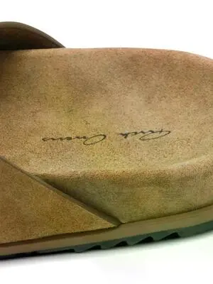 Rick Owens Granola Suede Mules - Neutrals