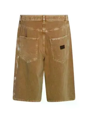 Moschino Abstract-print Shorts - Neutrals