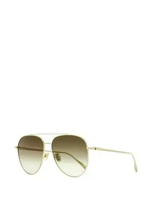 FERRAGAMO Double-bridge Pilot Sunglasses