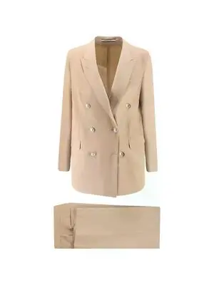 Tagliatore Jasmine Stretch Virgin Wool Suit - Neutrals