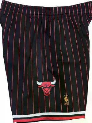 Mitchell & Ness Striped Logo Shorts