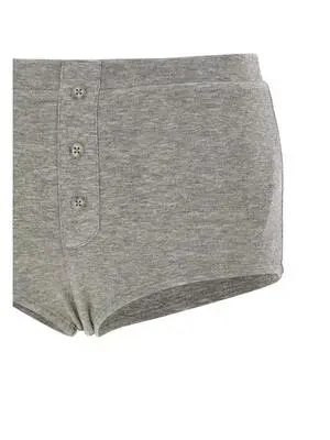 ENTIRE STUDIOS Ribbed Shorts - Grey