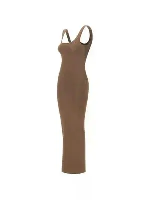 ENTIRE STUDIOS Knit Midi Dress - Brown