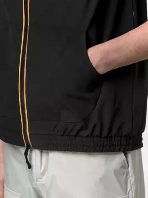 K-WAY Hooded Zip Coat - Black