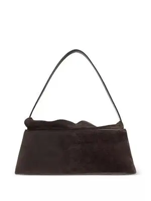 ROTATE BY BIRGER CHRISTENSEN Knot Handle Suede Tote Bag - Brown