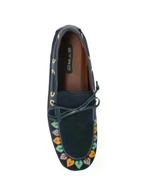 Etro Embroidered Eyelet Sneakers