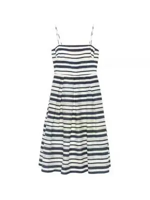 Ralph Lauren Striped Midi Dress - Blue