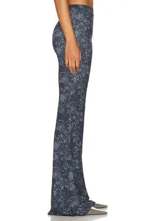 JADE CROPPER Flared Mesh Trouser