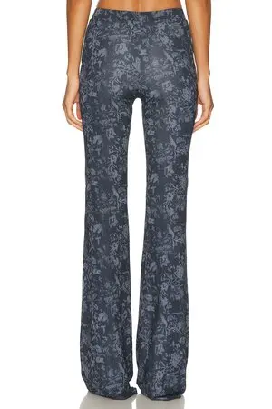 JADE CROPPER Flared Mesh Trouser
