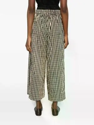 PSOPHIA Check-pattern Cropped Trousers