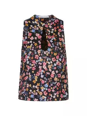 MAR DE MARGARITAS Floral Print Top
