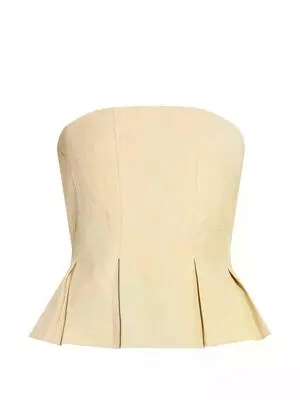 GESTUZ Peplum Strapless Top