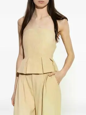 GESTUZ Peplum Strapless Top