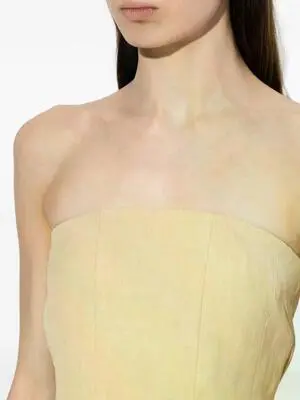 GESTUZ Peplum Strapless Top