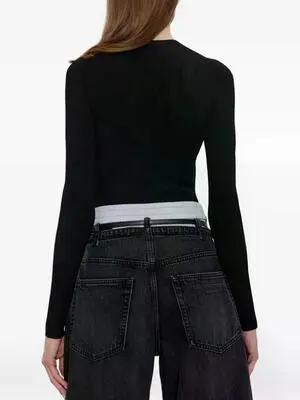 Alexander Wang Logo-print Ribbed Sweater