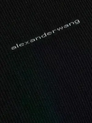 Alexander Wang Logo-print Ribbed Sweater