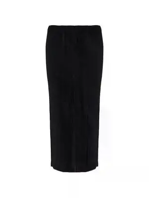 Issey Miyake Pleated Long-length Skirt - Black