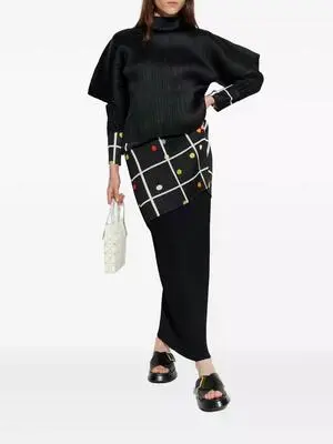 Issey Miyake Pleated Long-length Skirt - Black